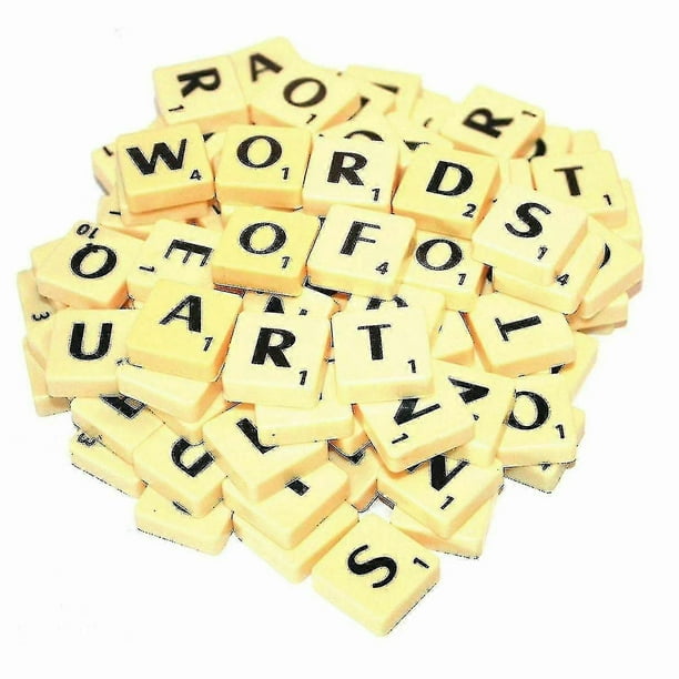 Fichas de Scrabble de plástico Az, letras del alfabeto con puntuación y ...