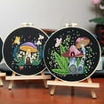 3 Sets Embroidery Kit for Beginners Art Craft Handy Sewing Set Mushroom ...