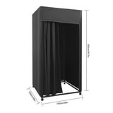 Modern Black Fitting Room, Portable Dressing Room, Movable Fitting Room ...