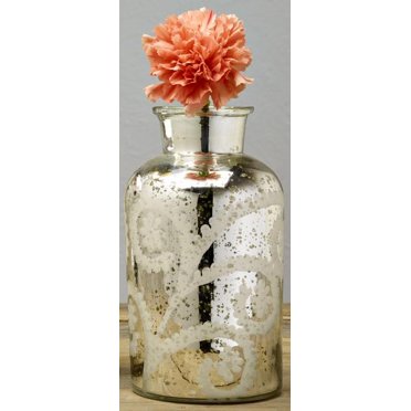 Silver Reflective Geometric Vase 10.5In - Home Decor - 1 Piece ...