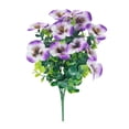 Artificial Pansy Flowers Realistic Faux Floral Stems Lifelike Texture ...
