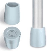 SupreGear Walker & Cane Rubber Replacement Tips, 1-1/8 in, Metal Insert ...
