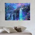 Acheng Tapestry Fantasy Forest Tapestry UV Reactive Waterfall Rainbow ...