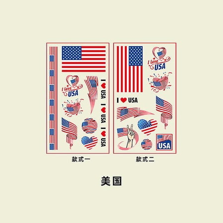 20 Pcs 2022 New National Flag Tattoo Stickers World Cup Top 32 National ...