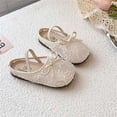 Byoo Girls Classic Lace Floral Mule Flats Bow Elastic Strap Breathable ...