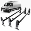CCIYU Adjustable Roof Ladder Racks for Chevy Express 96-18, 55.2"-78.8 ...