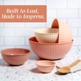 Cook with Color 12-Piece Mixing Bowl Set with Non-Slip Silicone Base ...
