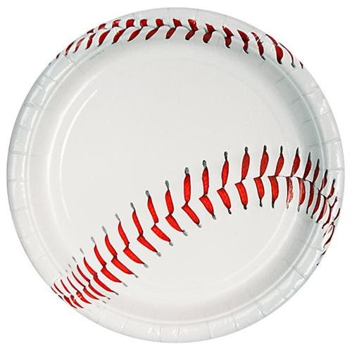 Team Sports Baseball Large Paper Plates (8ct) - Walmart.com - Walmart.com