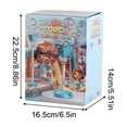 47" Rechargeable Automatic Standing Bubble Machine with Light & Music ...