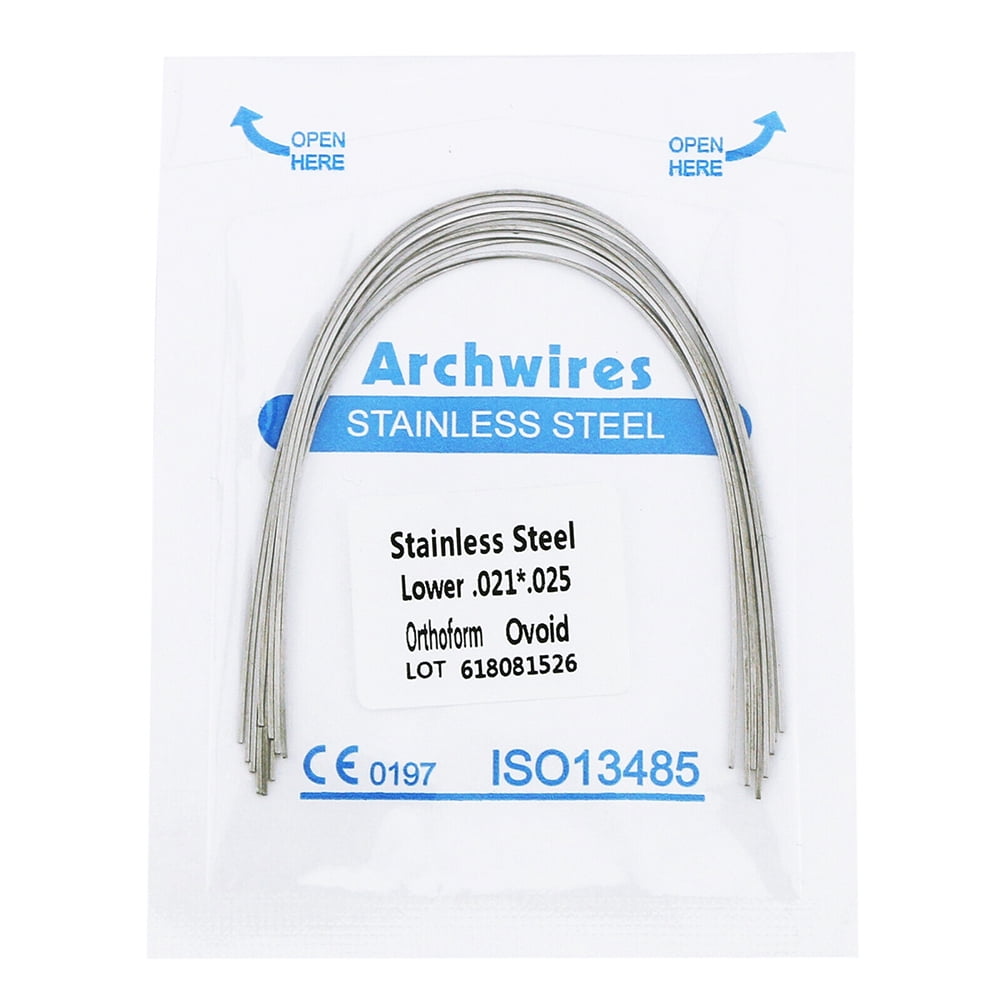 Jians 10Pcs Dental Orthodontic Stainless Steel Arch Wire Rectangular ...