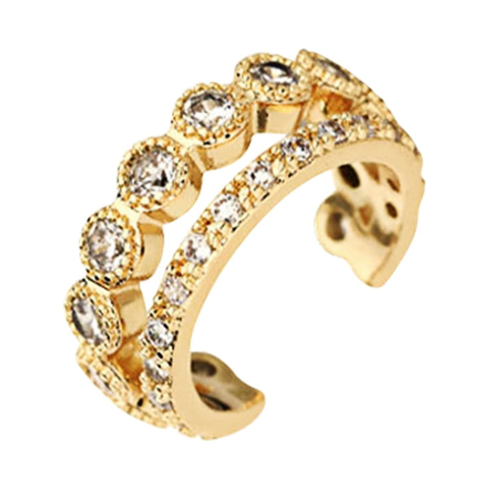 Click here for Mklekyyearrings For Women Double Ear Clip Zirconia... prices