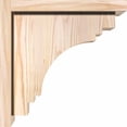 7 1/2"W x 12"D x 12"H Pescadero Smooth Corbel w/Backplate, Douglas Fir ...