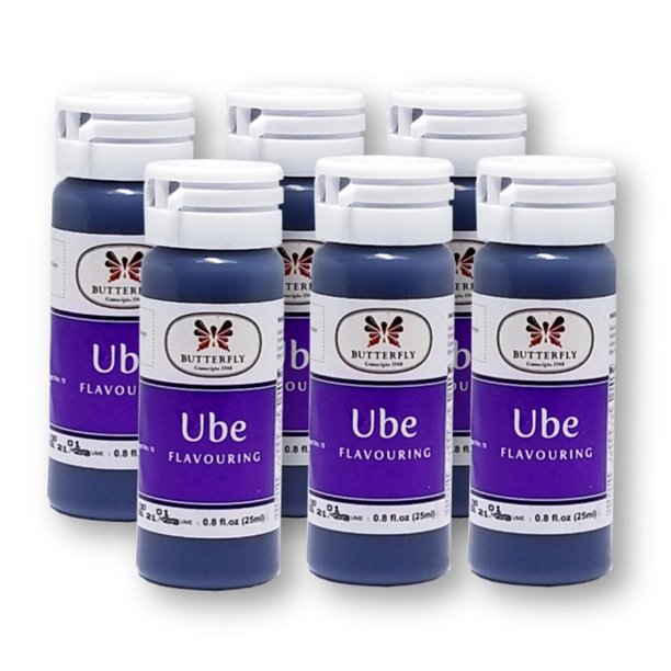 Butterfly Ube Purple Yam Flavoring Extract 25 ml. / 0.8 Oz. (Pack of 6 ...