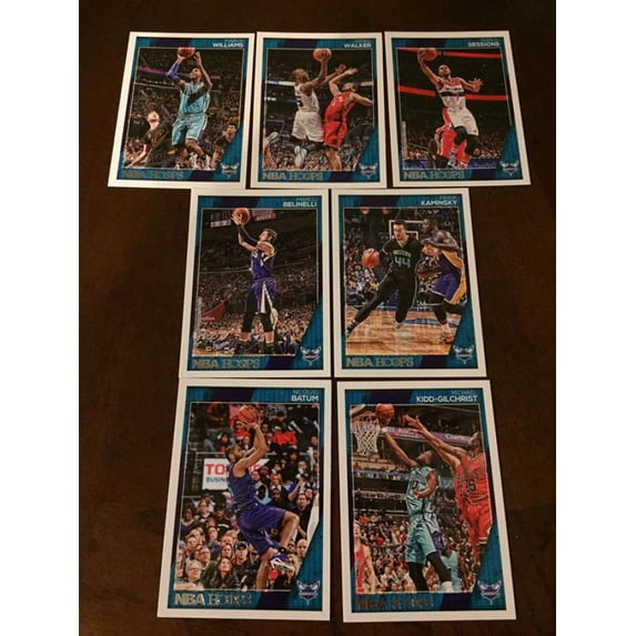 2016-17 NBA Hoops Charlotte Hornets Team Set 7 Cards - Walmart.com