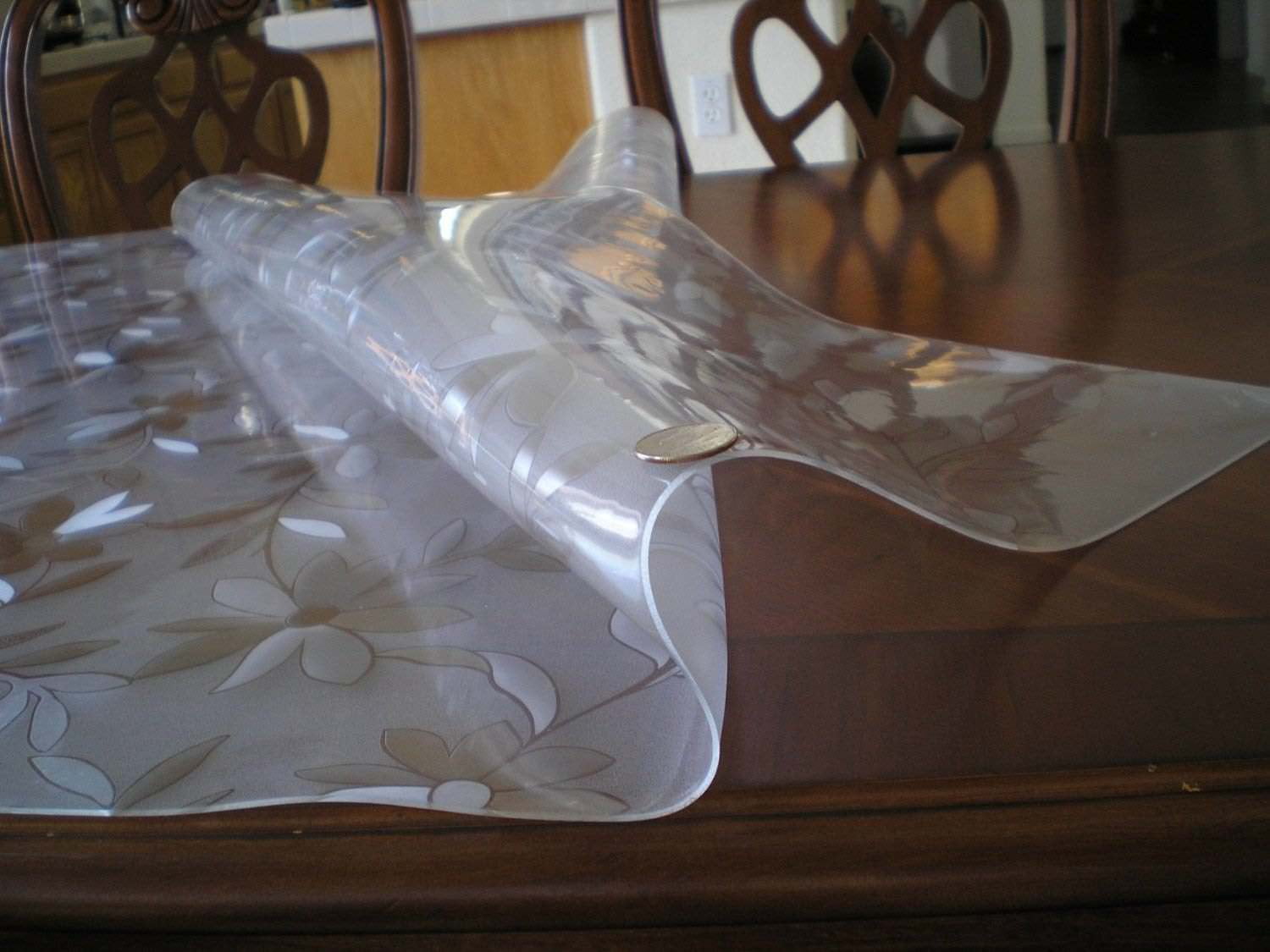 OctoRose Soft Glass Daisies Design Custom Waterproof PVC Protector/PVC ...