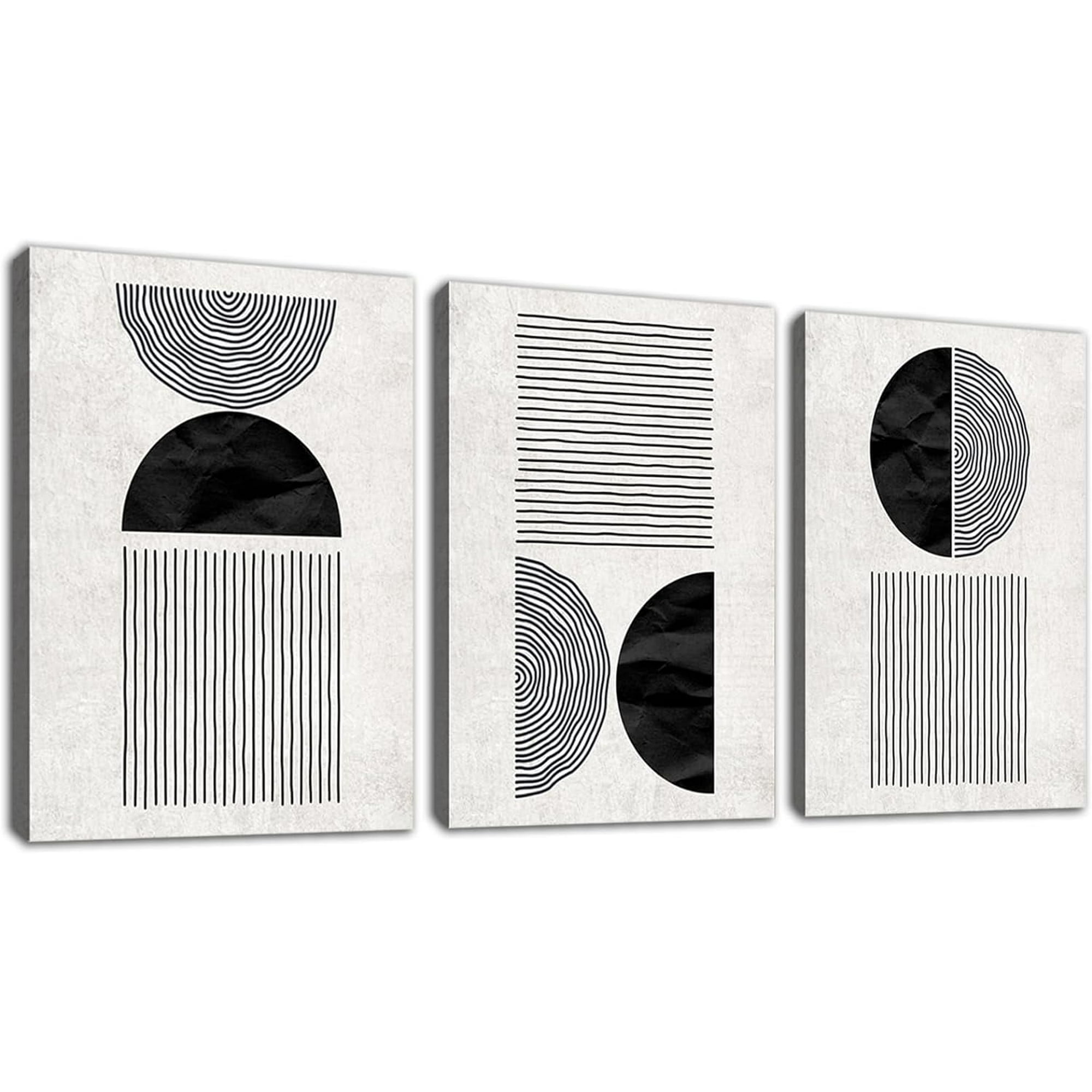 Click here for Mmutn Black And White Wall Art Canvas Set Mid Cent... prices