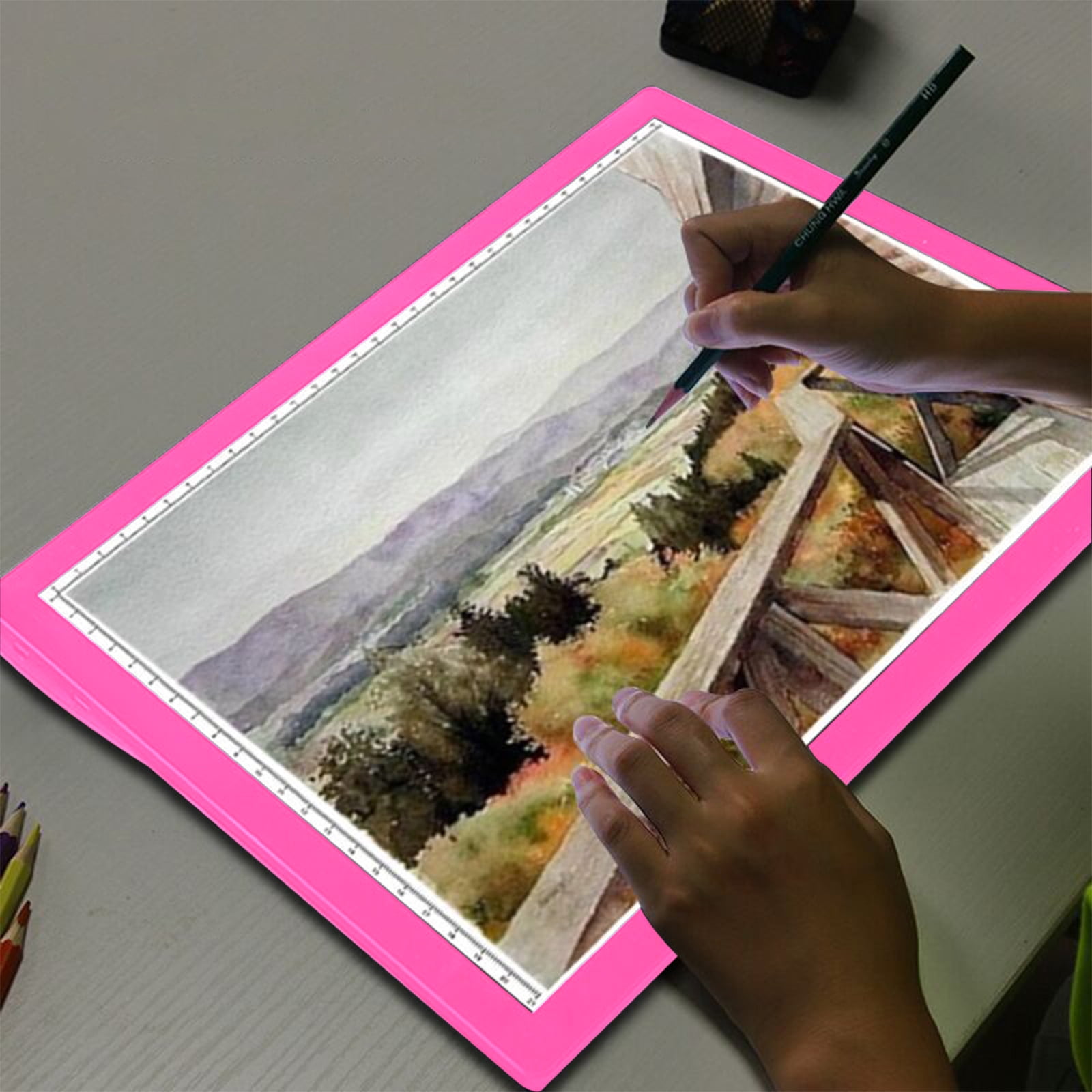 Mittory Rechargeable A4 Tracing LED Copy Board Light Box,Slim Light Pad ...