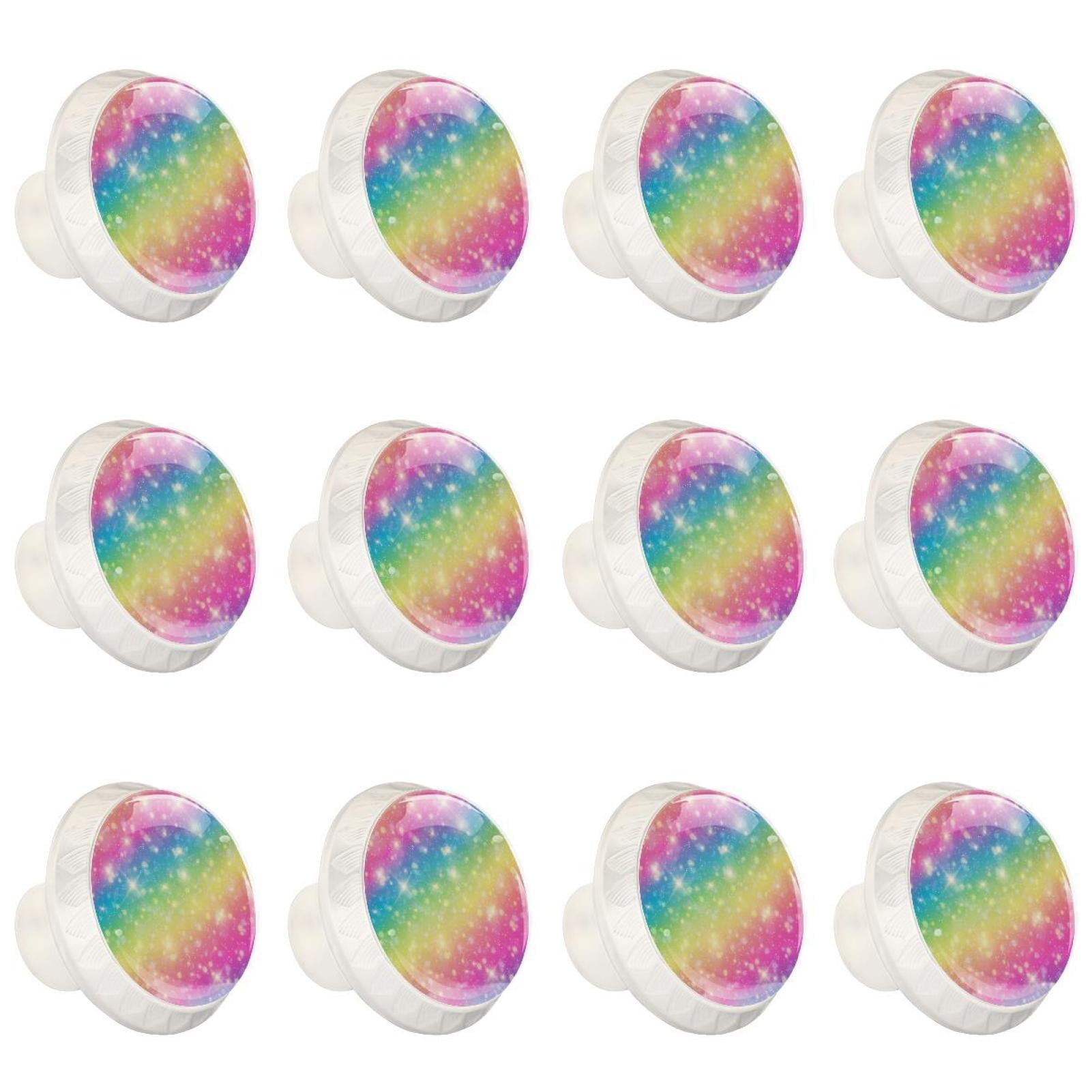 12 Pcs Rainbow Knobs for Kitchen Cabinet Cupboard Dresser Bookcase ...