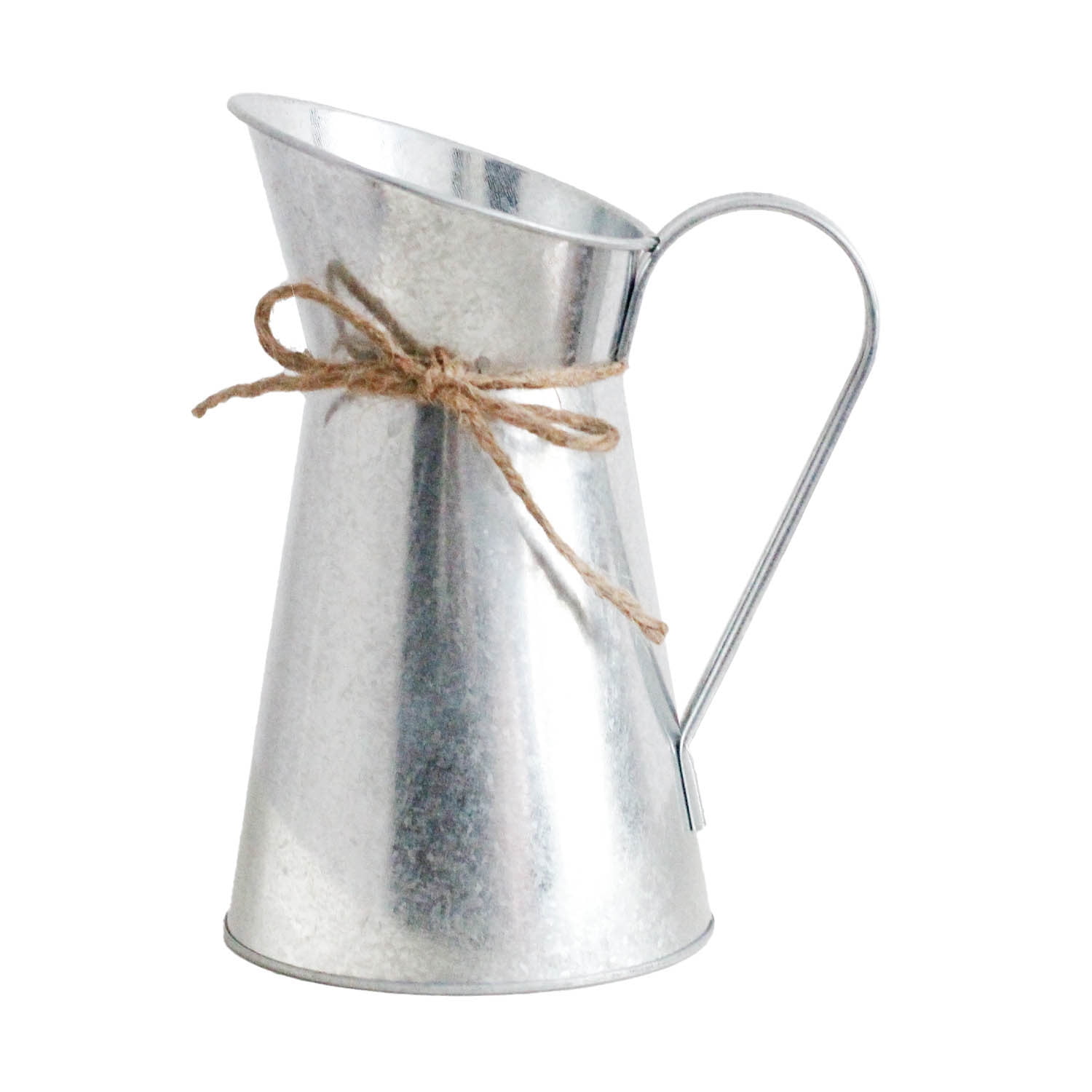 Pitcher Vase Vintage Metal Planter Flower Vase Rustic Vase for Wedding ...