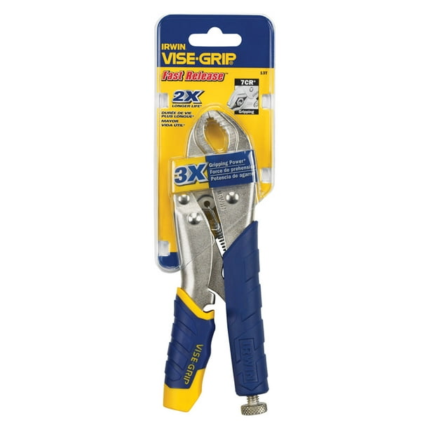 Irwin Vise-Grip 7 in. Alloy Steel Fast Release Curved Jaw Curved Jaw ...