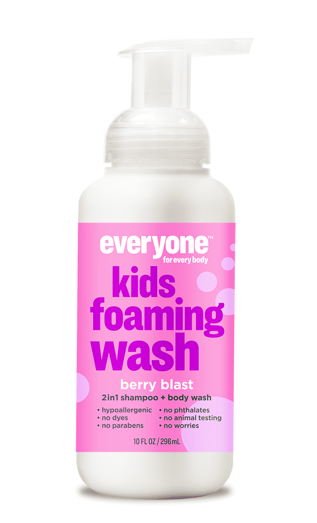 Everyone Kids Berry Blast 2-in-1 Foaming Body Wash + Shampoo, 10 Fl Oz ...