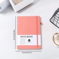 A5 Hardcover Lined Notebook Cover Journal With Elastic Strap 192 Pages ...