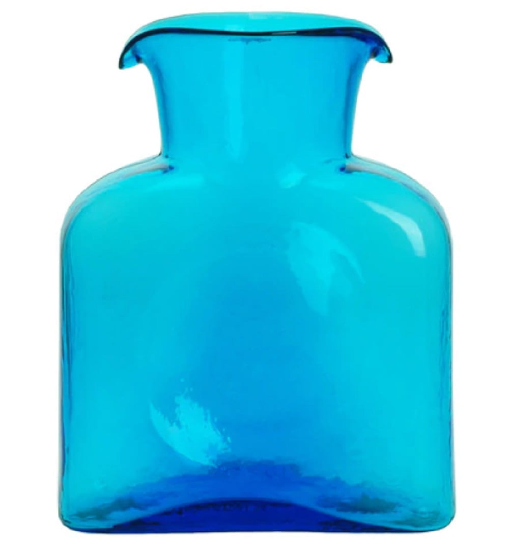 Blenko Glass Water Bottle, Turquoise (384-25) - Walmart.com