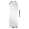 "TinyTimes 64""x21"" Arched Full Length Mirror, Freestanding, Wall ...