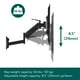onn. Full Motion Spring-Assisted TV Wall Mount, Tilting Bracket with ...