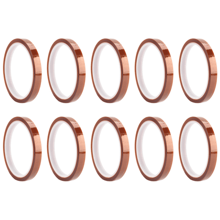 Symkmb 10 Rolls 10mm x 33M 108Ft Heat Press Tape- Heat Resistant ...