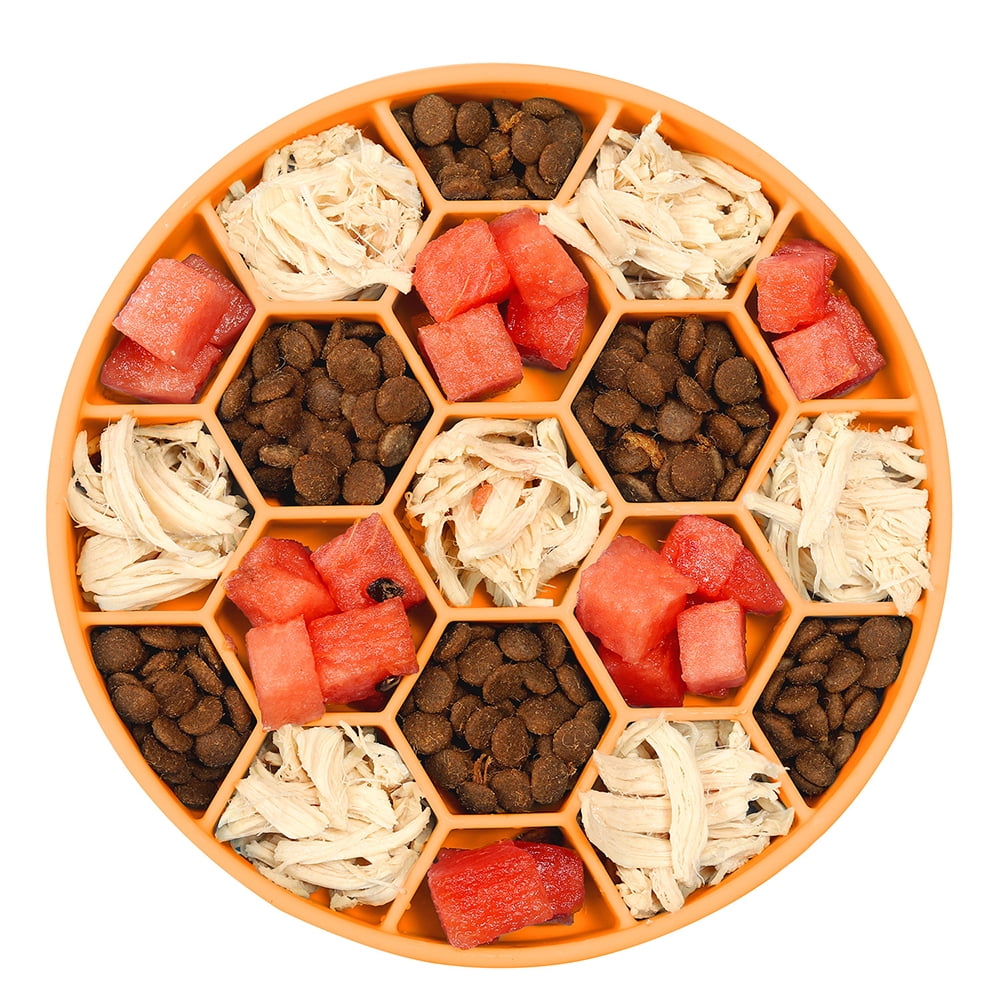 Interactive Slow Feed Dog Bowl, Fun Healthy Bloat Stop Feeder Pet Food ...