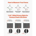 Vertical Chain Link Fence Slats with Bottom Lock, Double-Wall HDPE ...