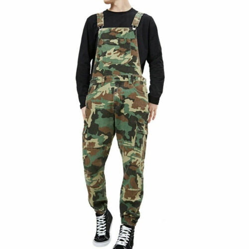 Click here for Eyiiye New Mens Distressed Denim Camouflage Overal... prices