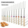 8pc Extendable Marshmallow Roasting Sticks, Telescoping Smores Skewers & Hot Dog Forks, 32 inch ...