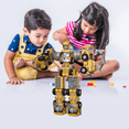 5-in-1 Transformable Robot Engineering Truck Toy Set, DIY Building ...