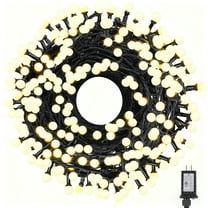TGXCF 16.4ft 100 LED Christmas Lights Outdoor Indoor Black Wire Twinkle ...