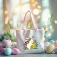 4 Sheets Easter Bunny Element Colorful Water Soluble Hand Sewing ...