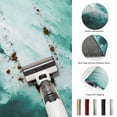 4'x6' Area Rugs, Teal Green Ombre Clouds Indoor Outdoor Area Rug for ...