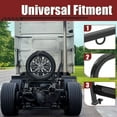 Kojem Universal Adjustable Spare Tire Carrier for Semi Trucks, Powder ...