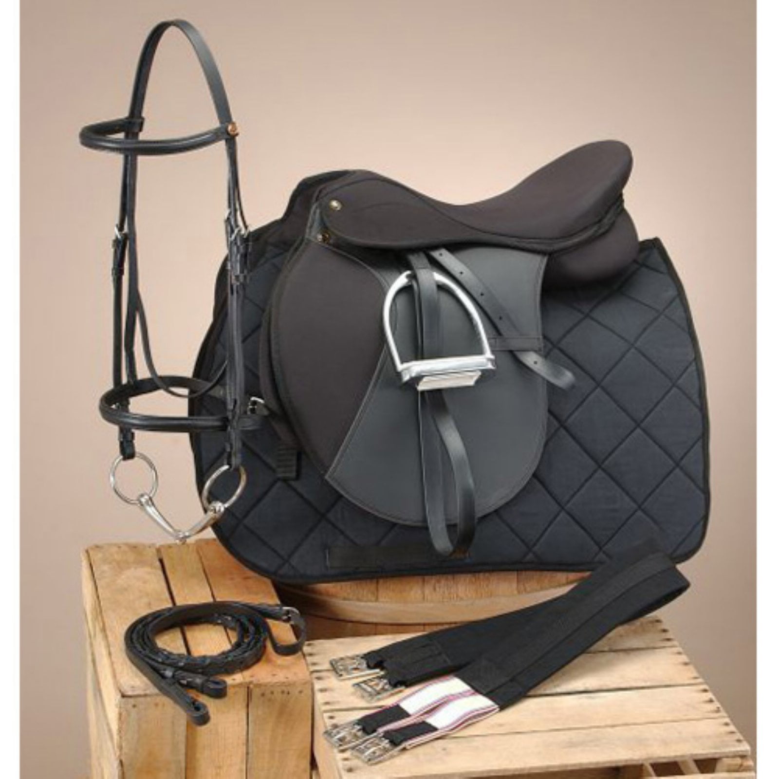 EquiRoyal Wide Tree Pro Am All Purpose Saddle Package - Walmart.com