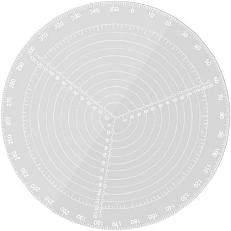 HTAIGUO Multifunctional Round Rulers Wood Measuring Tool Center Locate ...