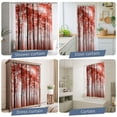 Bathroom Shower Curtain Autumn Red Maple Tree Waterproof Shower ...