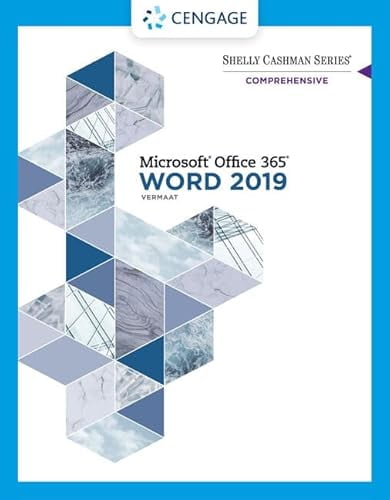 Pre-Owned Shelly Cashman Series Microsoft Office 365 & Word 2019 Comprehensive (MindTap Course ...