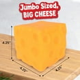 Giggle Zone Squeeze Cheese - Extra Large Squishy Cheese Block | Gag ...