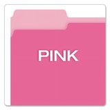 "Colored File Folders, 1/3-Cut Tabs, Letter Size, Pink/light Pink, 100 ...