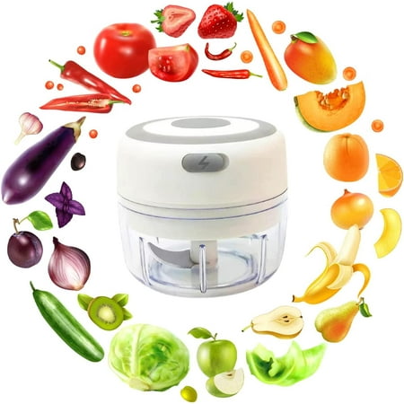 Electric food Chopper USB Charger, Kitchen helper, 100ML, Food Cutter ...