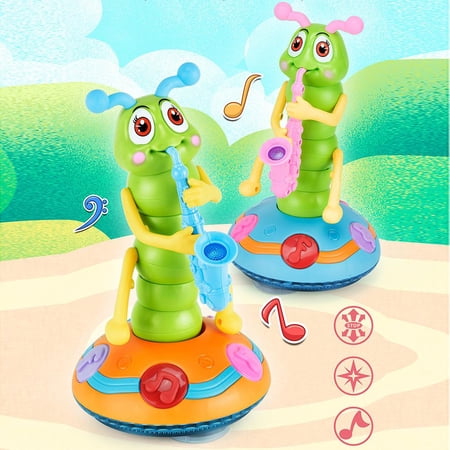 Kids Electric Caterpillar Dance Toy Children Rocking Twister Colorful ...