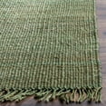 SAFAVIEH Natural Fiber Clara Braided Jute Area Rug, Green, 3' x 5 ...