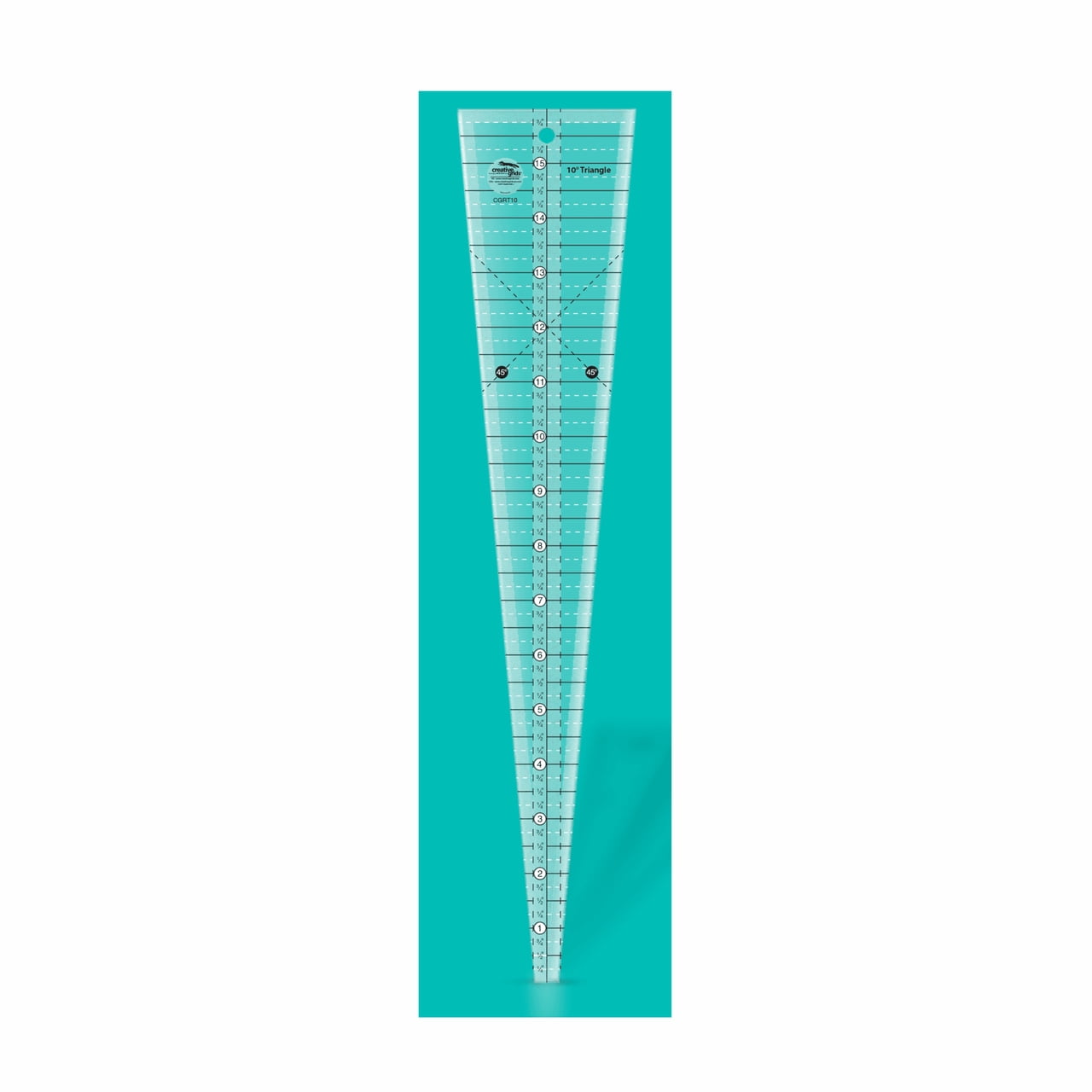 Creative Grids 10 Degree Triangle Ruler - Walmart.com