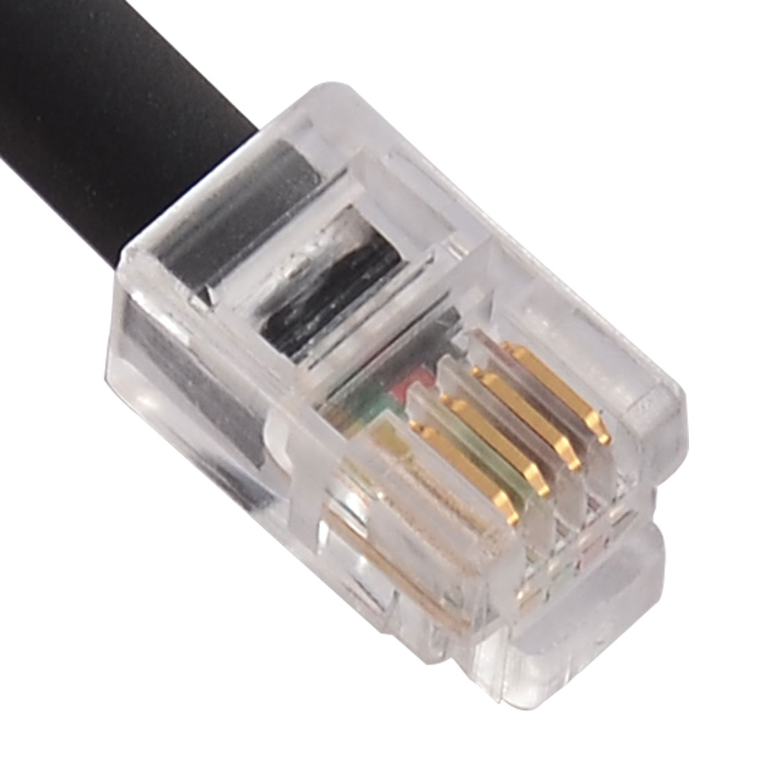 Cable Extensible Plastique 4P4P Connecteurs Fax Téléphone Téléphone ...